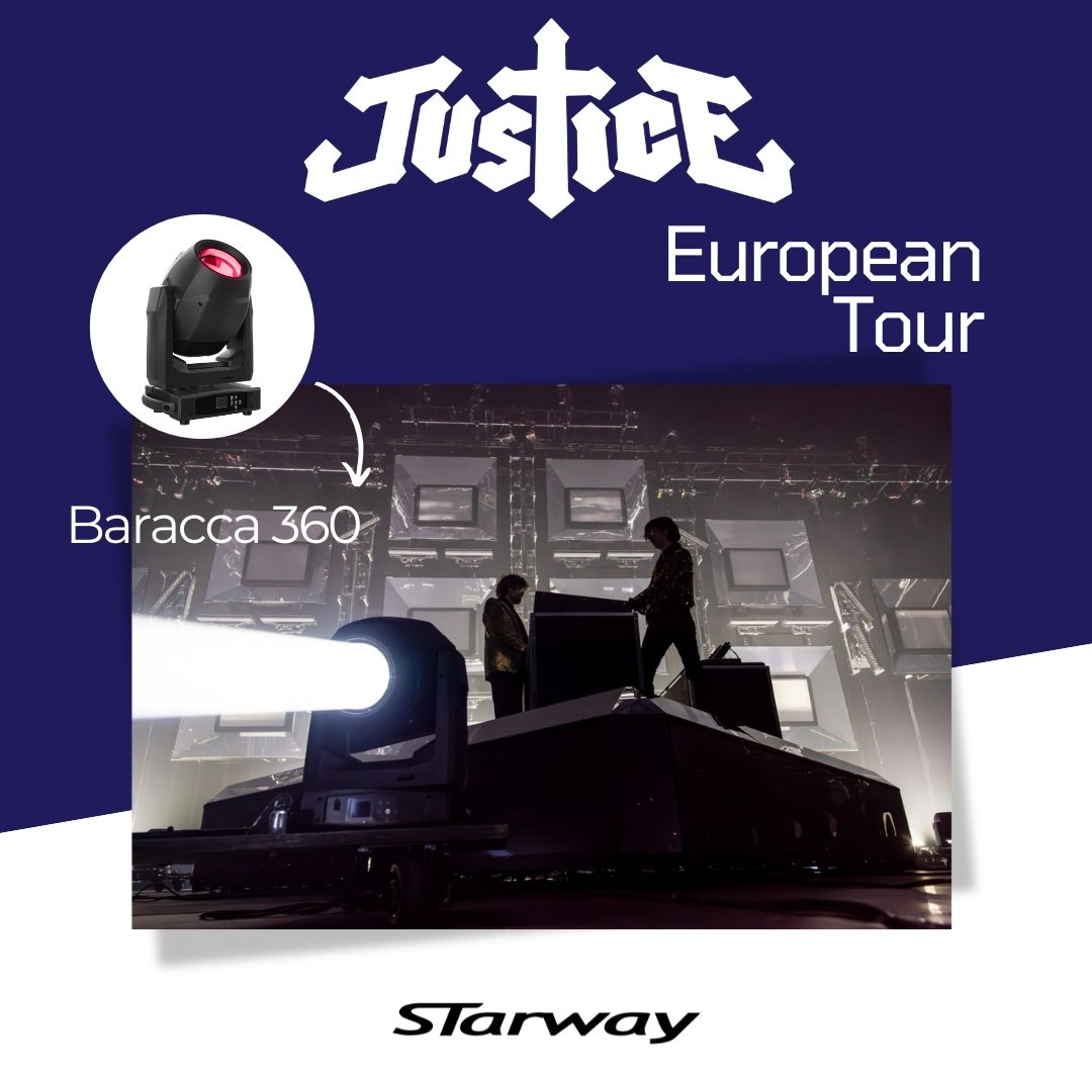 110 Baracca 360s to accompany Justice at the Paris Accor Arena